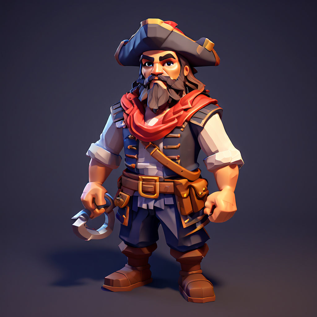 Make a pixel art of an pirate by Maick Castro - Playground