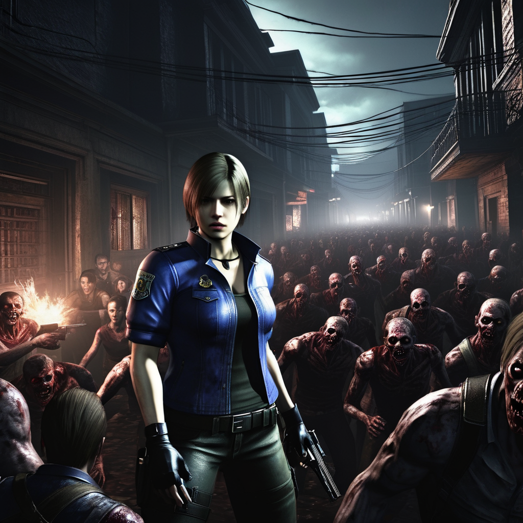 Paint a nightmarish scene from Resident Evil 6 by ERICA BELL - Playground