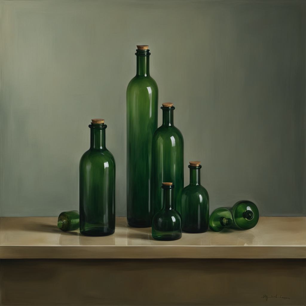 Photorealistic 50mm small simple still life on marble table by Tom ...