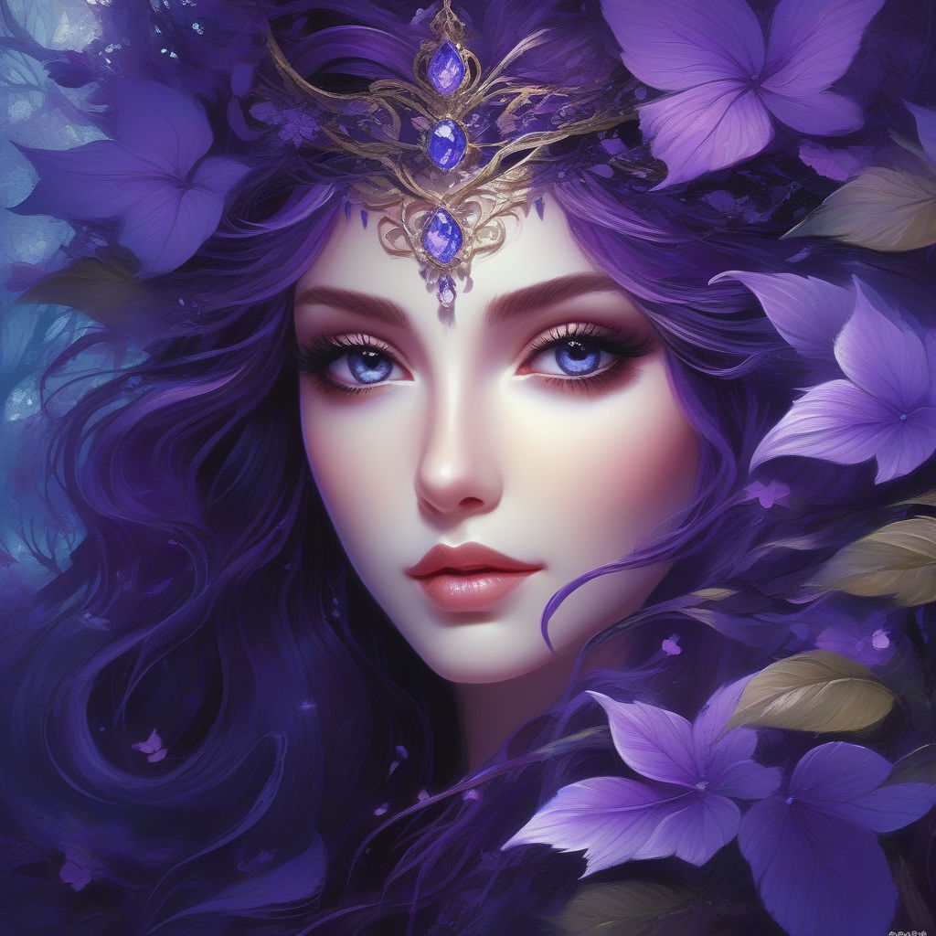 The Look Of A Forest Nymph With Magical Purple Eyes Very Clo By Osya Yr Playground