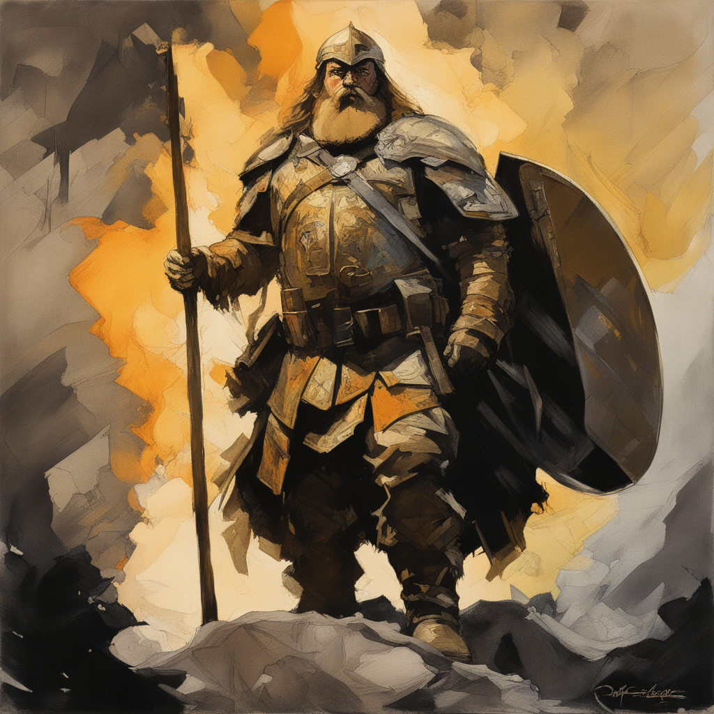 ((Full body portrait of Gimli the dwarf from Lord of the Rin... by ...