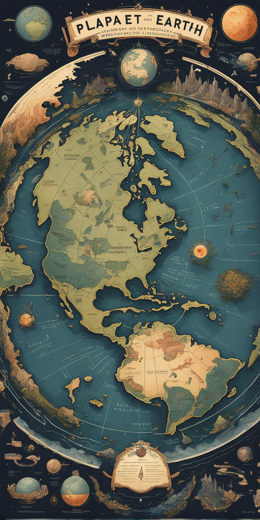 Map of planet earth 2d atlas by Chr Hut - Playground