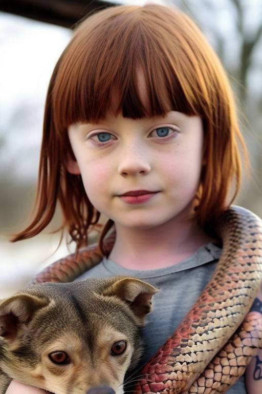 Nikki simons a 9 year old girl with died red hair and half ... by Nikki ...